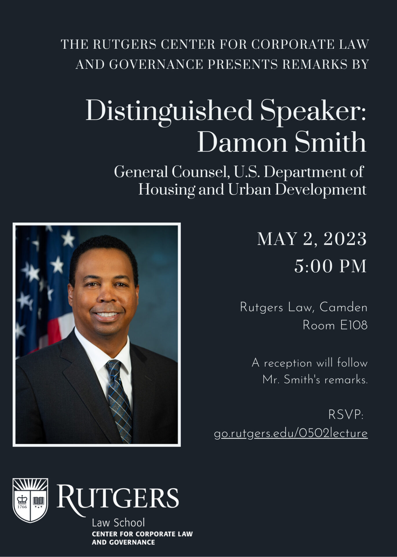 Distinguished Speaker: Damon Smith - Center for Corporate Law and Governance